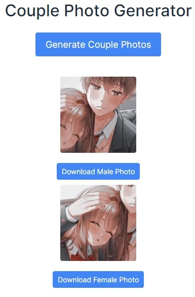 Couple Photo Generator Ai Anime pfp Online